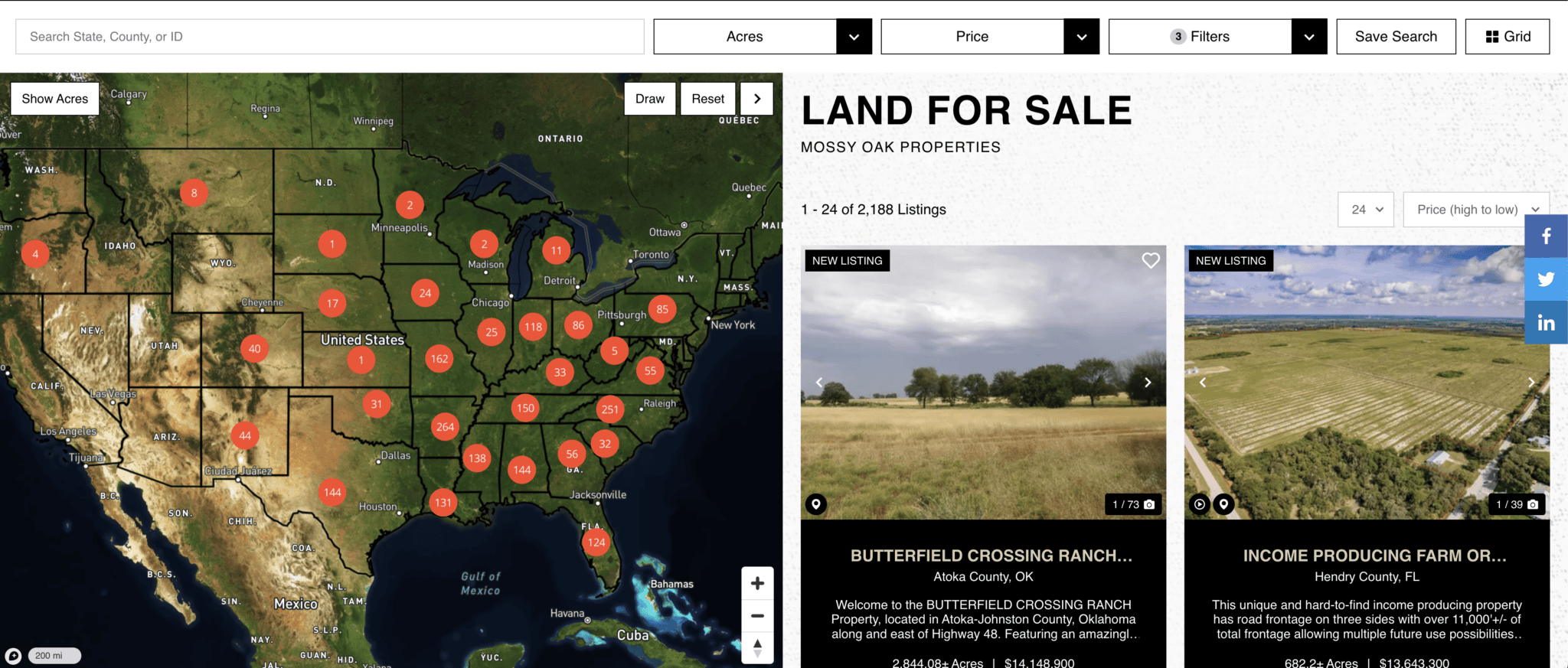 NEW Product: Properties Map Search - REALSTACK